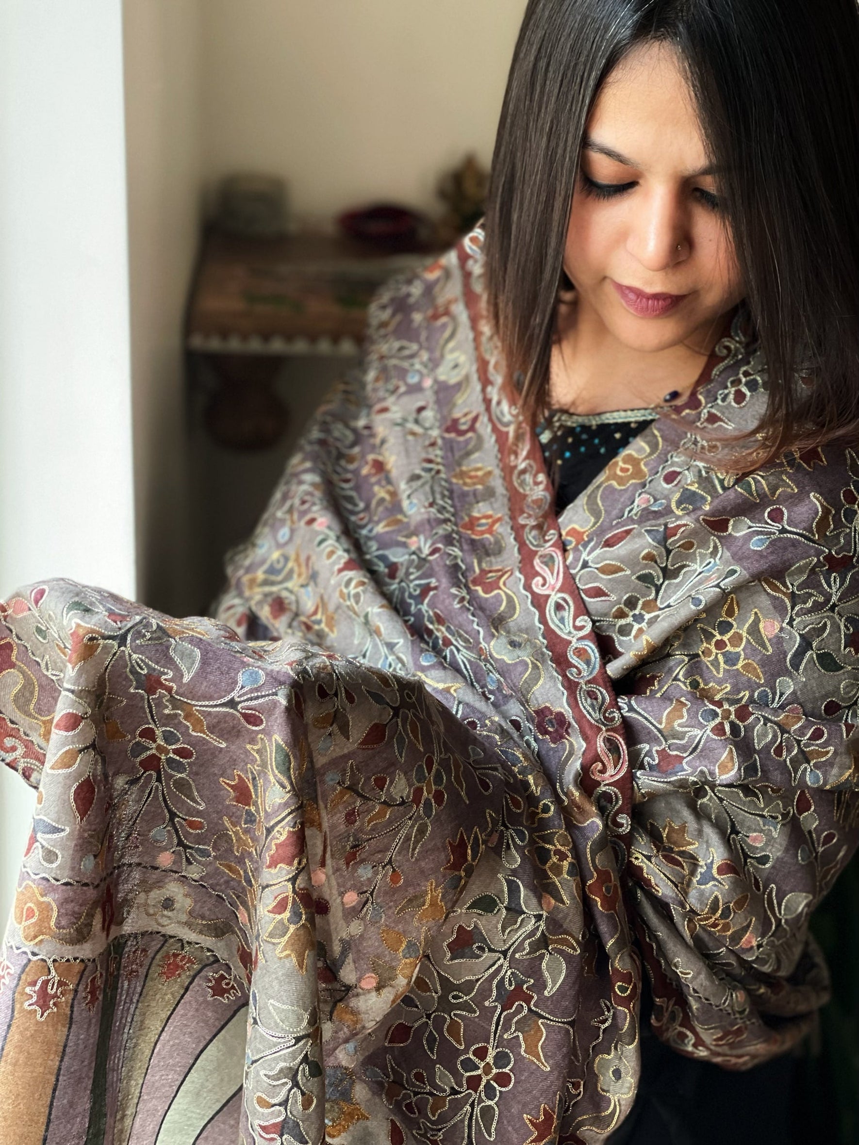 Woven Pashmina Kalamkari Collection | Winter Shawls – Masakalee